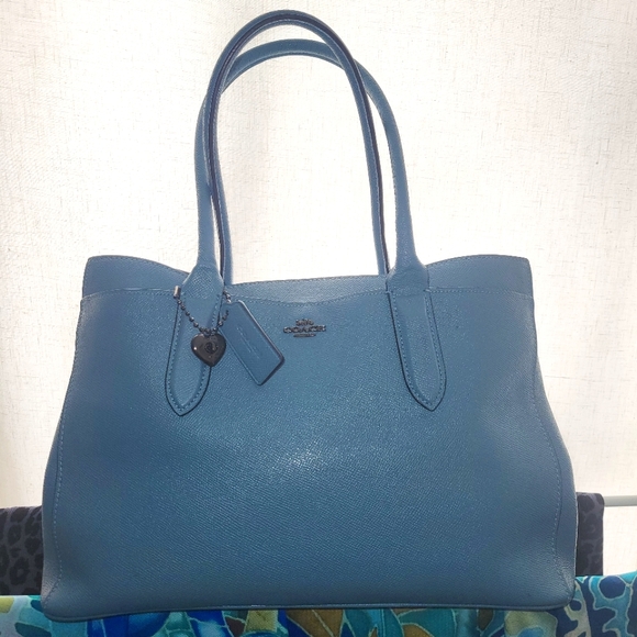 Coach | Bags | Coach Bailey Carry All Handbag Purse Robin Egg Blue ...